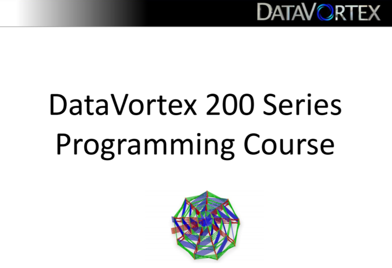 Data Vortex Programming Course | Data Vortex Technologies