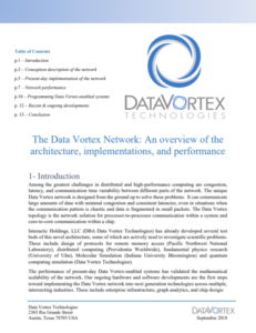 White Paper : “The Data Vortex Network: An overview of the architecture, implementations, and ...